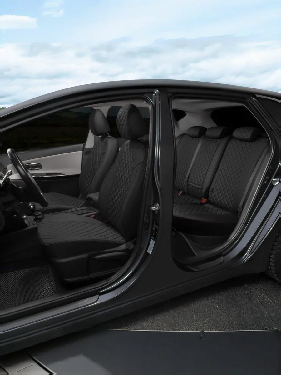 Чехлы на сидения Шкода Рапид ( 2014-2026) сплошной