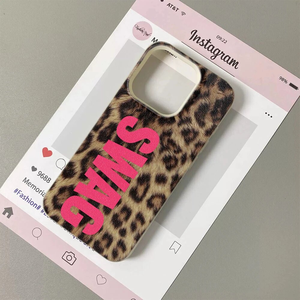 Чехол для iPhone 13 ProMax SWAG, розовый, White-WQCS273