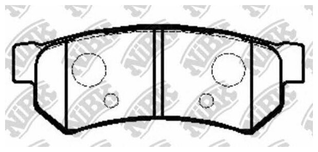 Колодки тормозные дисковые CHEVROLET LACETTI 2005 PN0442