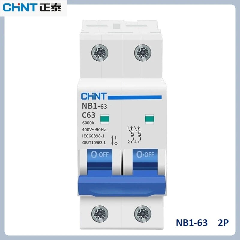 Автоматический выключатель Chint NB1-63 2P 10-63A