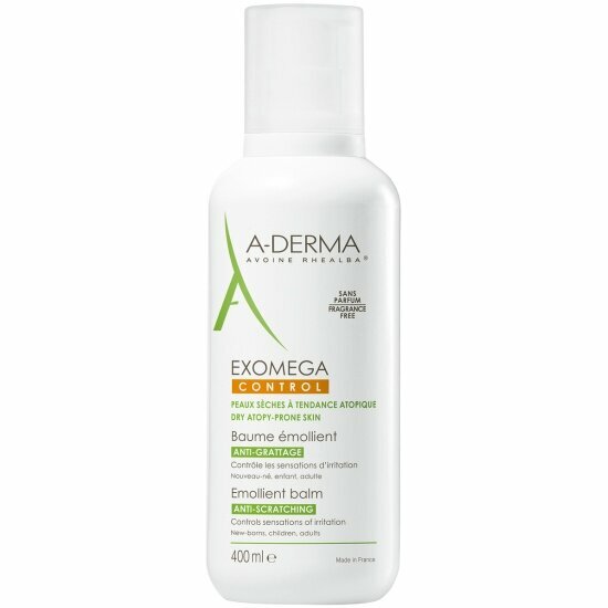 Смягчающий бальзам для лица и тела A-derma , Exomega Control, 400 мл