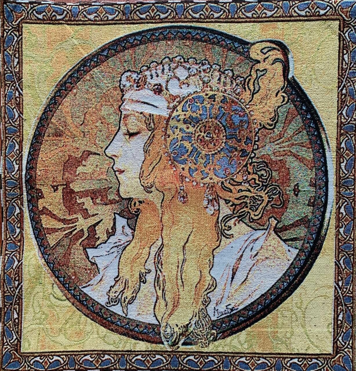 Гобелен, гобелен без рамы "Леди День /49х50 см