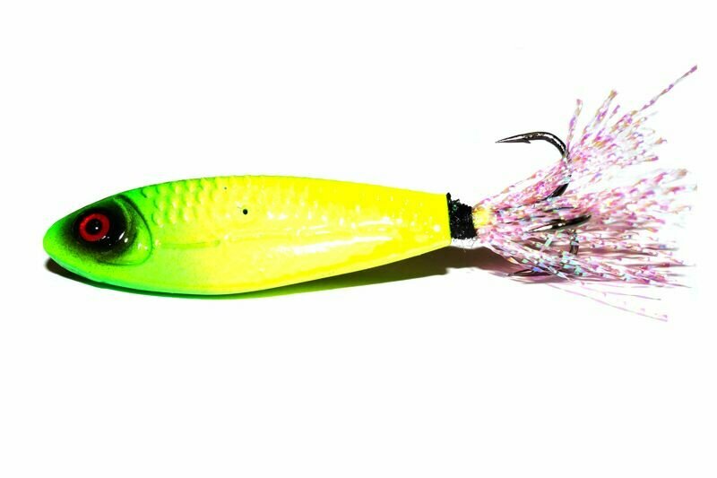 Балансир-бокоплав для зимней рыбалки 6 г. цвет 5 - желт. зел. черн