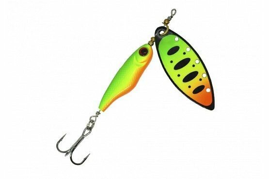 Блесна колеблющаяся Fish Crystal WABLER W40, длина 57мм, вес 7гр # 80