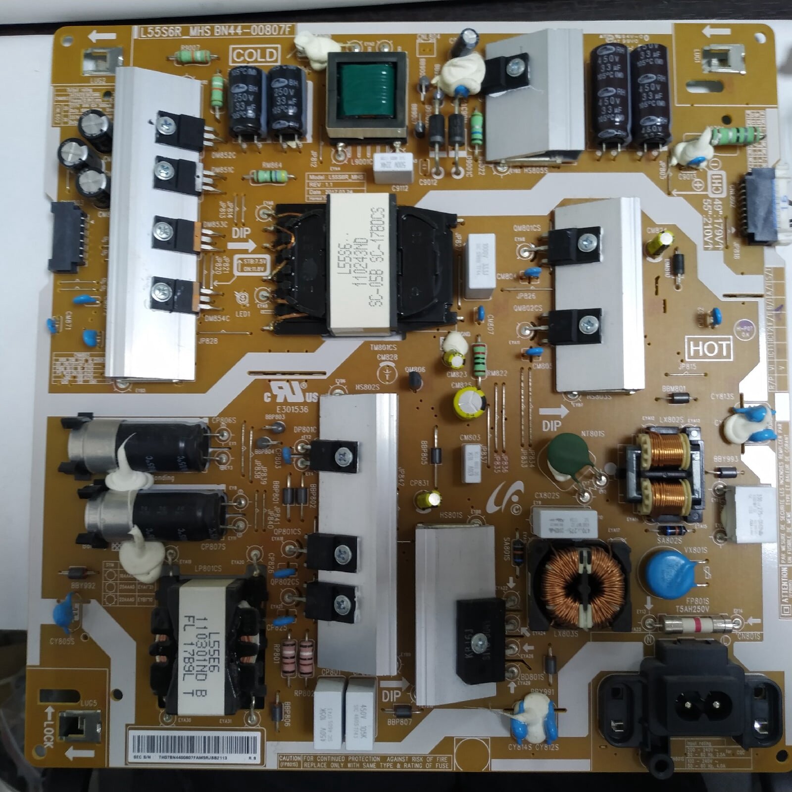 PowerBoard (l55s6r_mhs bn44-00807f) для Samsung UE49MU6100U Б/У с разбора