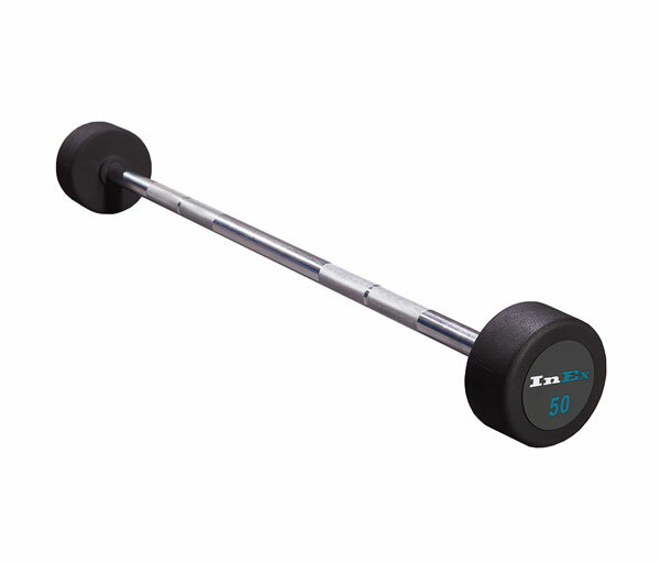 Inex Набор фиксированных штанг INEX GMAX Rubber Fixed Barbells (черные обрезиненные), 10-55 кг, 10 штук,