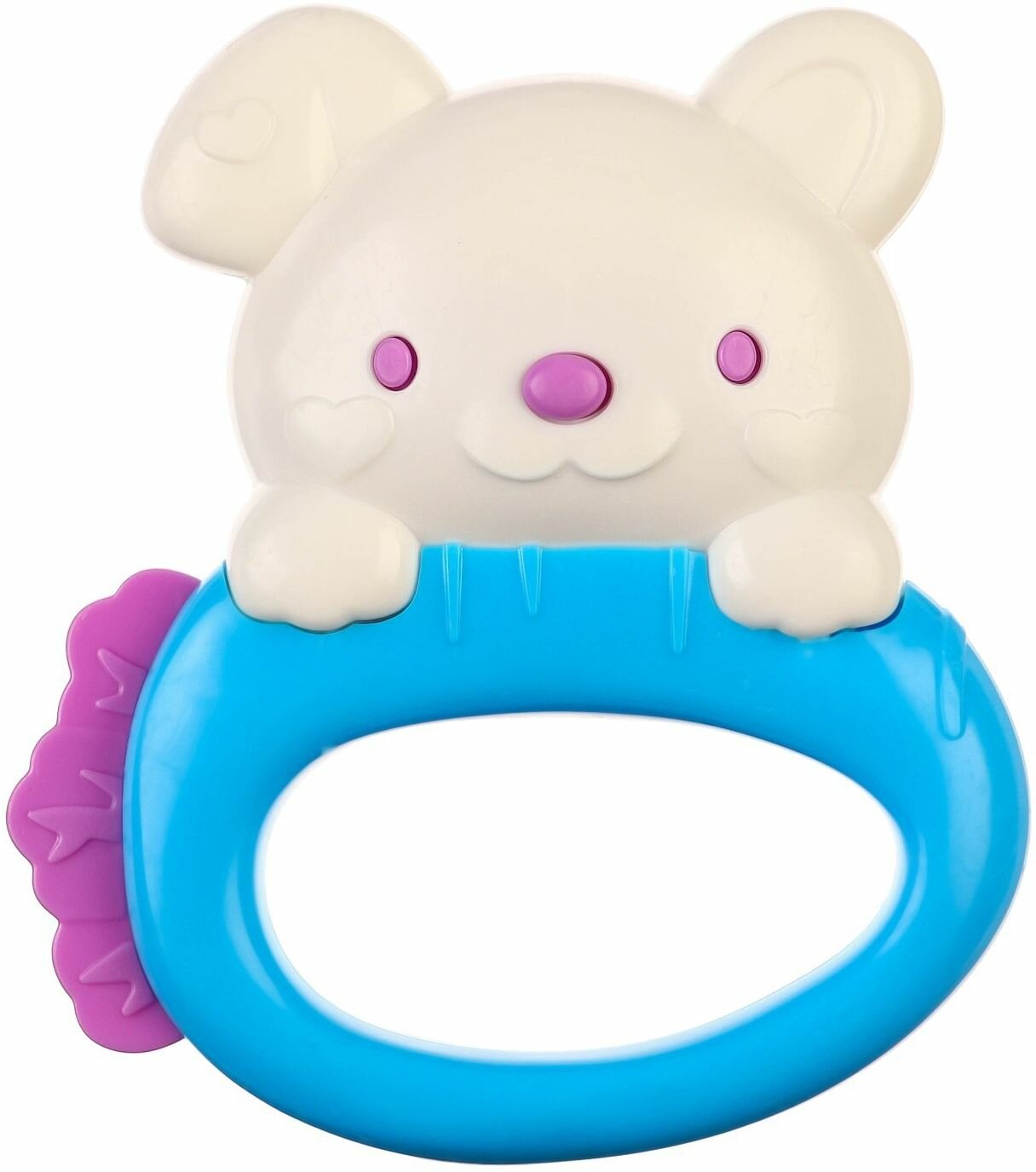Погремушка "Зверята" с эластичными элементами, первая развивающая игрушка для малышей, детская шумелка, грызунок для младенцев, силиконовый прорезыватель для зубов, от 3 месяцев
