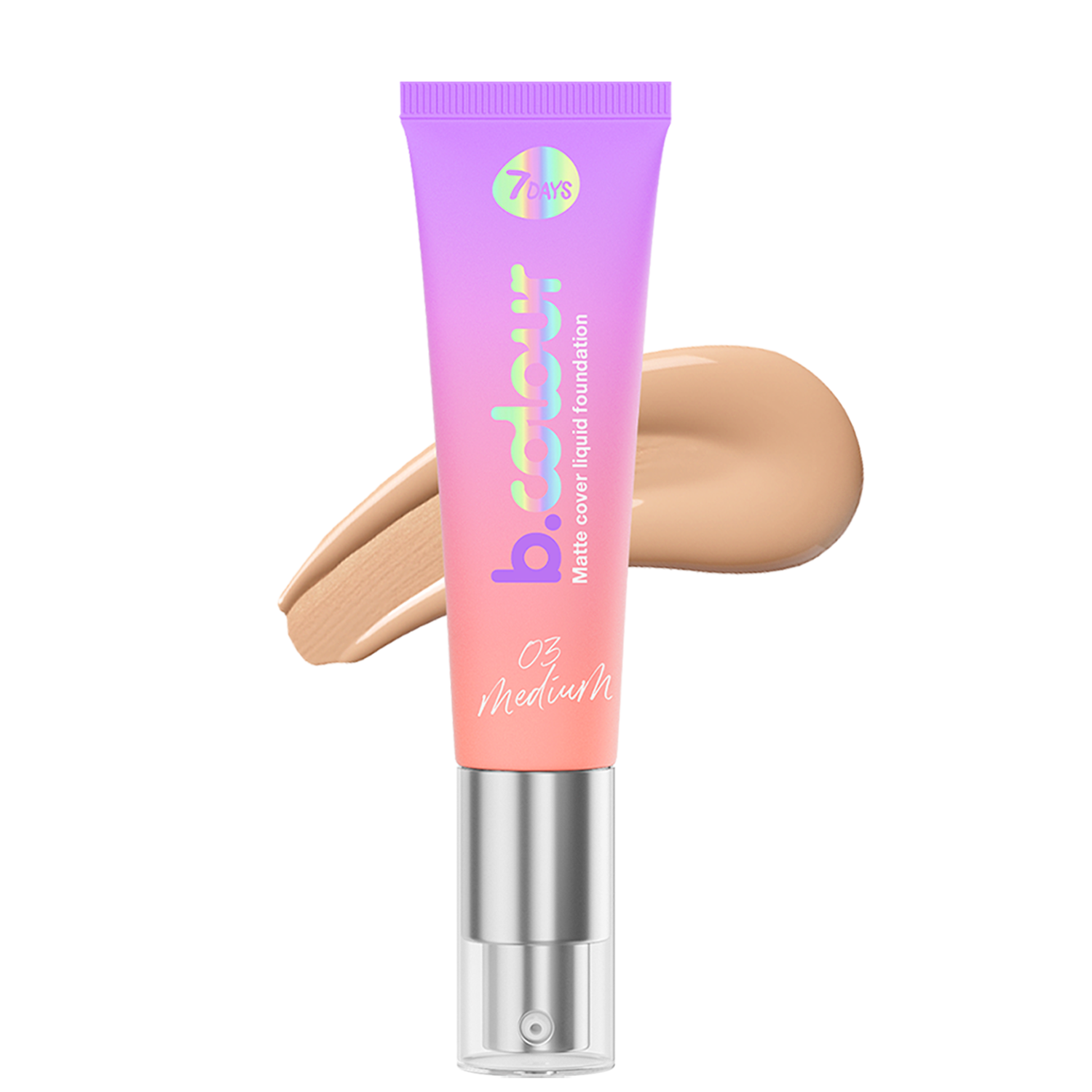 Матирующий тональный крем для лица 7Days B.Colour, тон: 03 Medium, 30мл