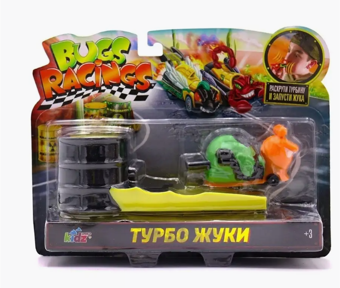 Bugs Racings Игровой набор Гонка жуков Улитка с 1 машинокй и пусковым механизмом K02BR0003-1