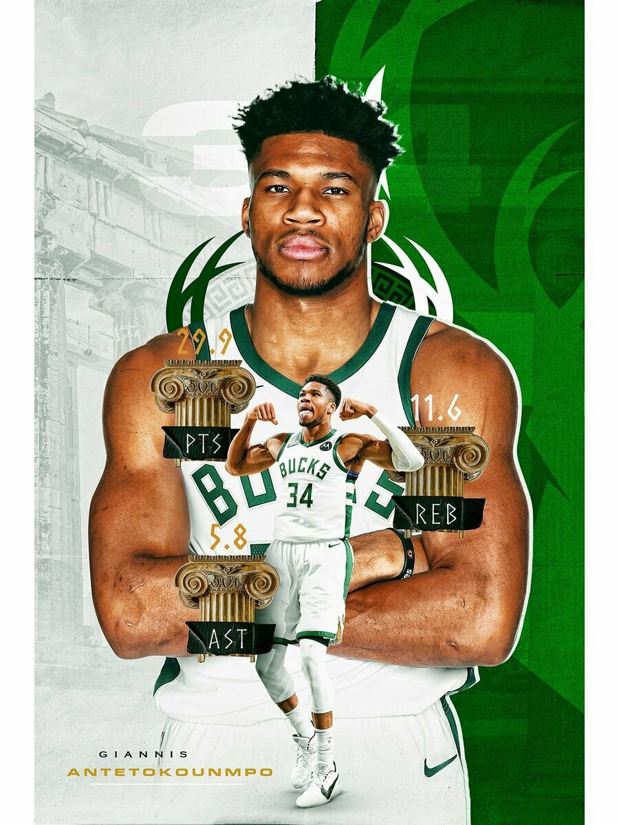Постер "Bright NBA. Яннис Адетокунбо"