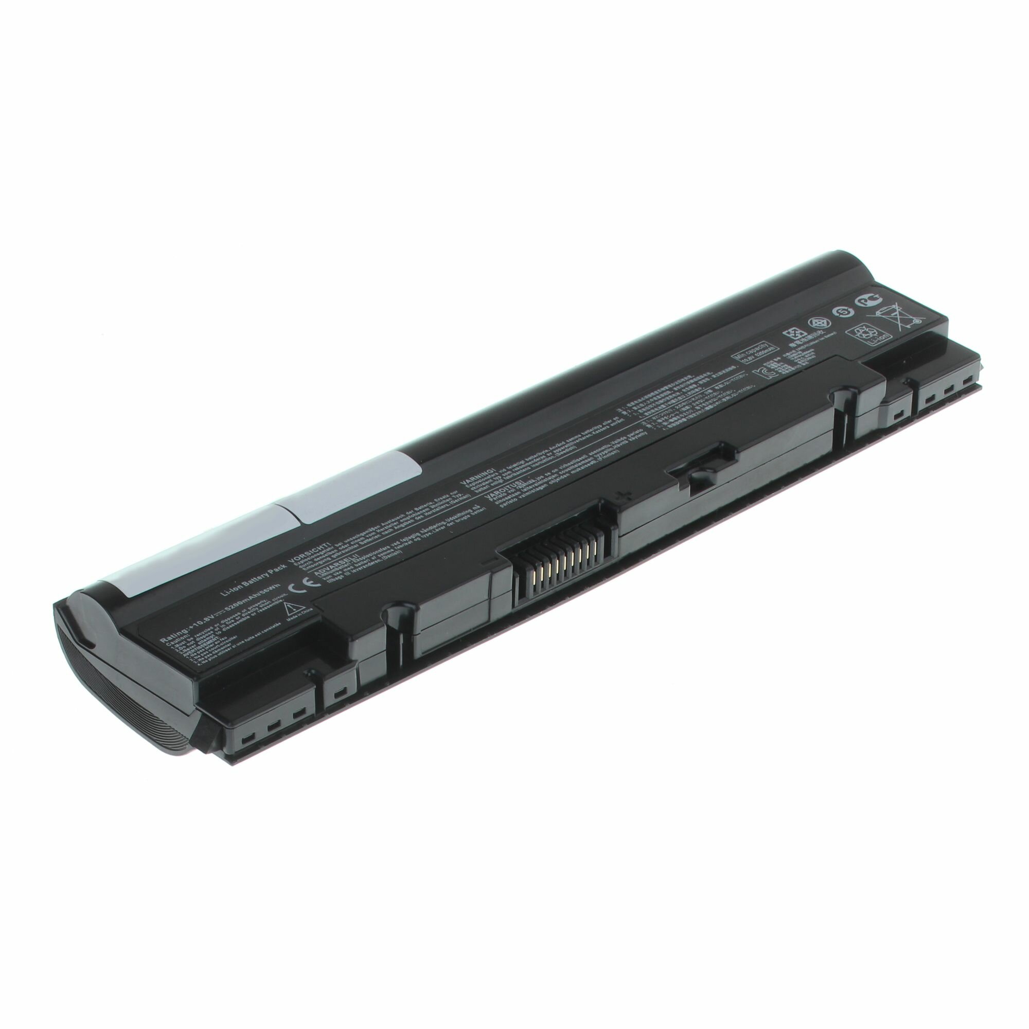 Аккумуляторная батарея iBatt 5200 mAh для ноутбука Asus A31-1025, A32-1025