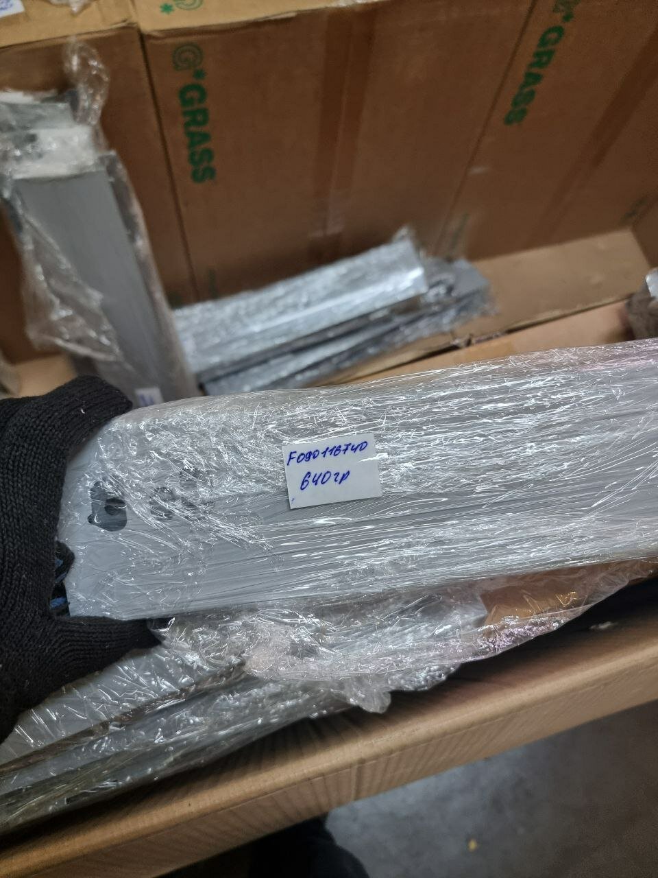 Боковина ящика (правая) Nova Pro DWD-XP Drawer sides H95 NV NL 500/DR alu-metallic (алюминий-металлический), Grass , Австрия