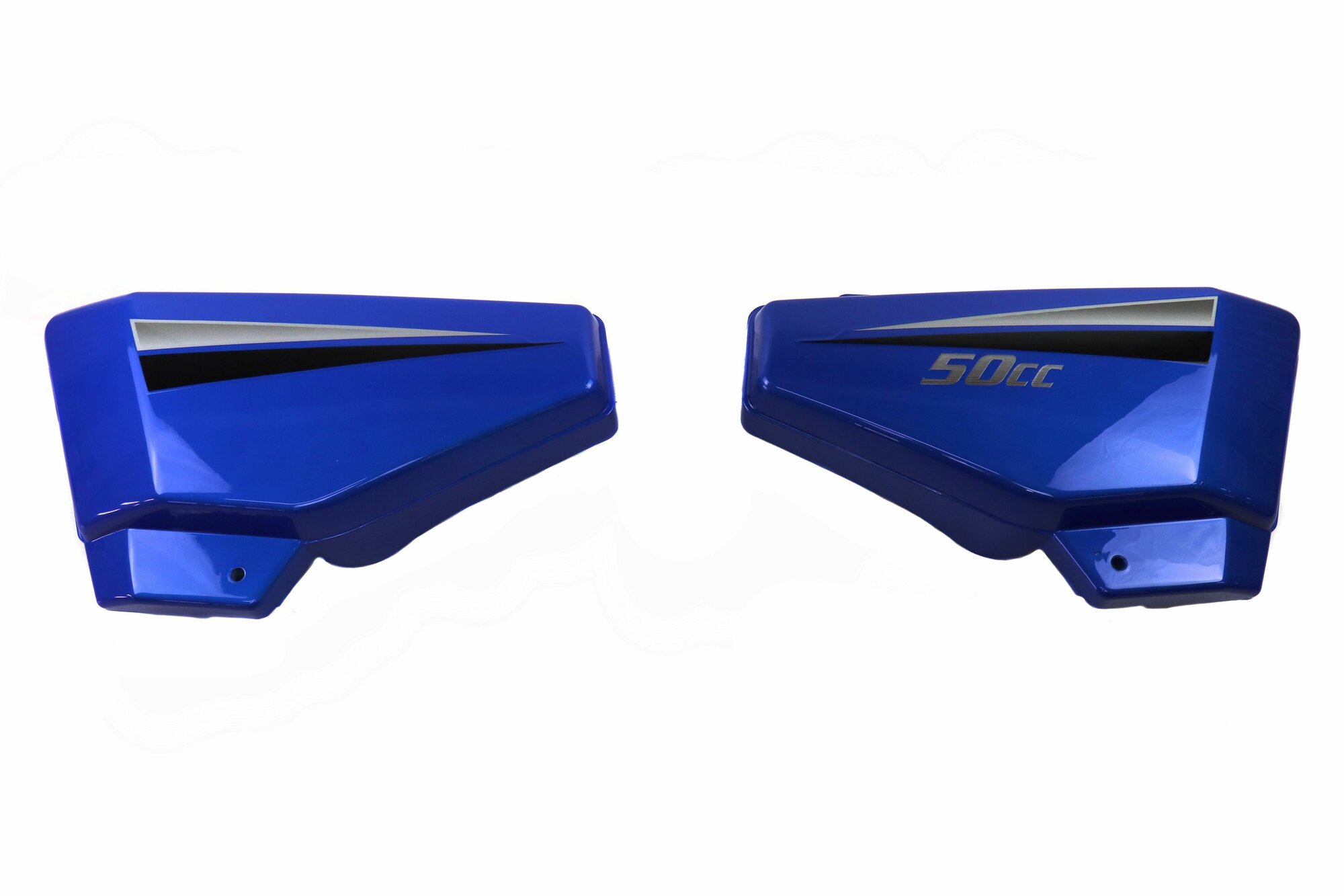 Облицовка боковая (крышка бардачка) ALPHA синяя, пара (внимание есть левые И правые)