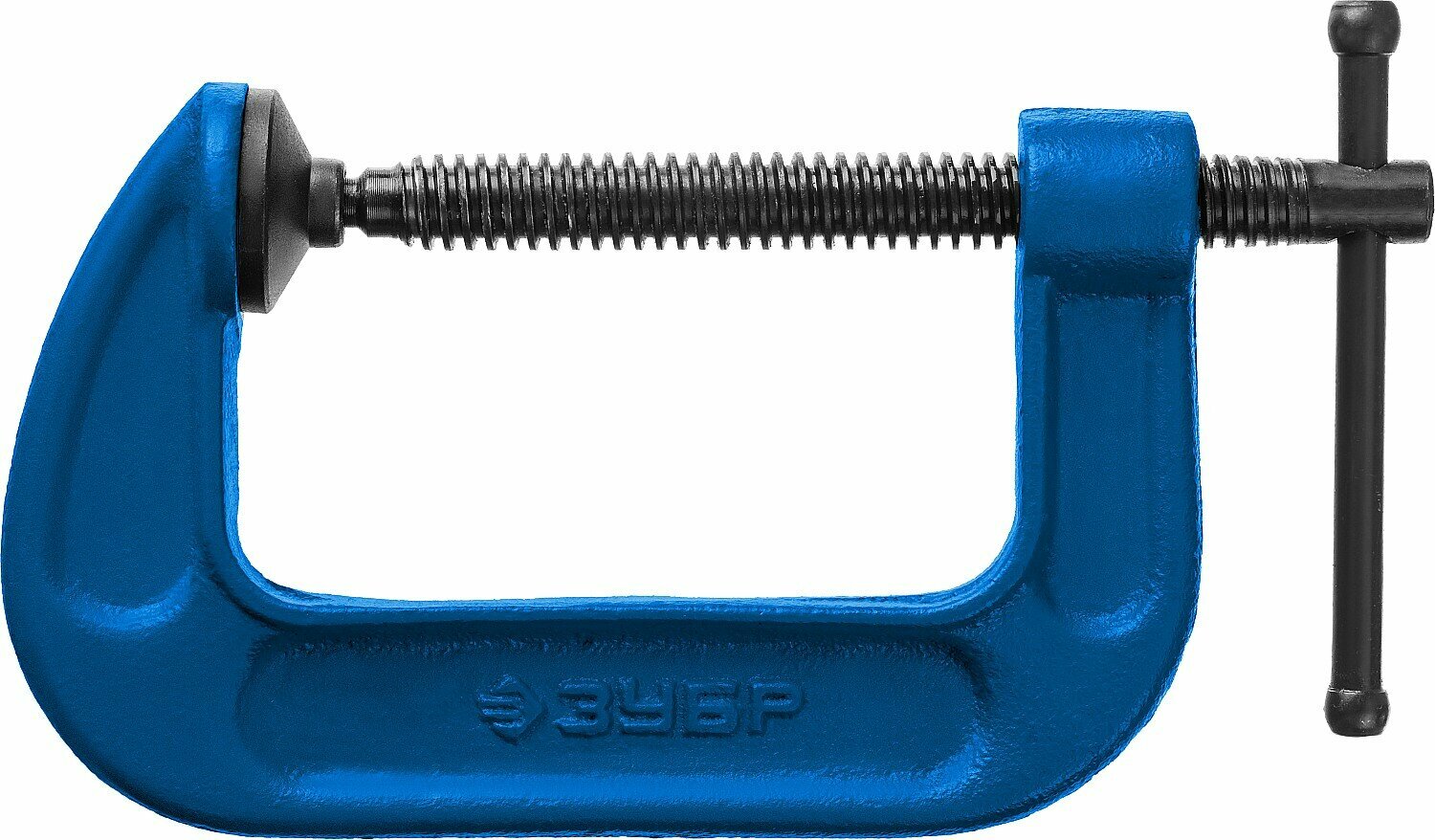 ЗУБР ПСС-80, 75 мм, чугунная струбцина тип С (G-образная), Профессионал (32245-075)