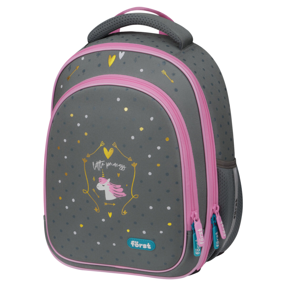 Акция ЛИК Ранец Forst F-Light "Little princess" 36*27*15см, 2 отделения, 2 кармана, анатоми
