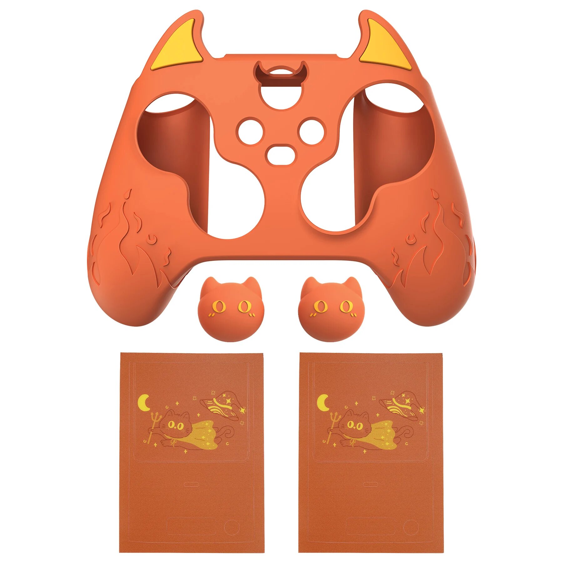 EXtremeRate силиконовый чехол Cute Demon для контроллера Xbox Series X/S Burnt Orange