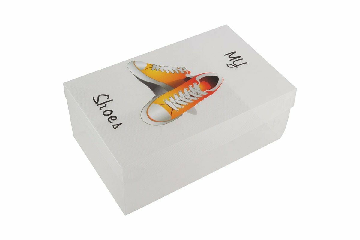 Рыжий кот Коробка для обуви с принтом SB6 пластик 33*20*13см 312555
