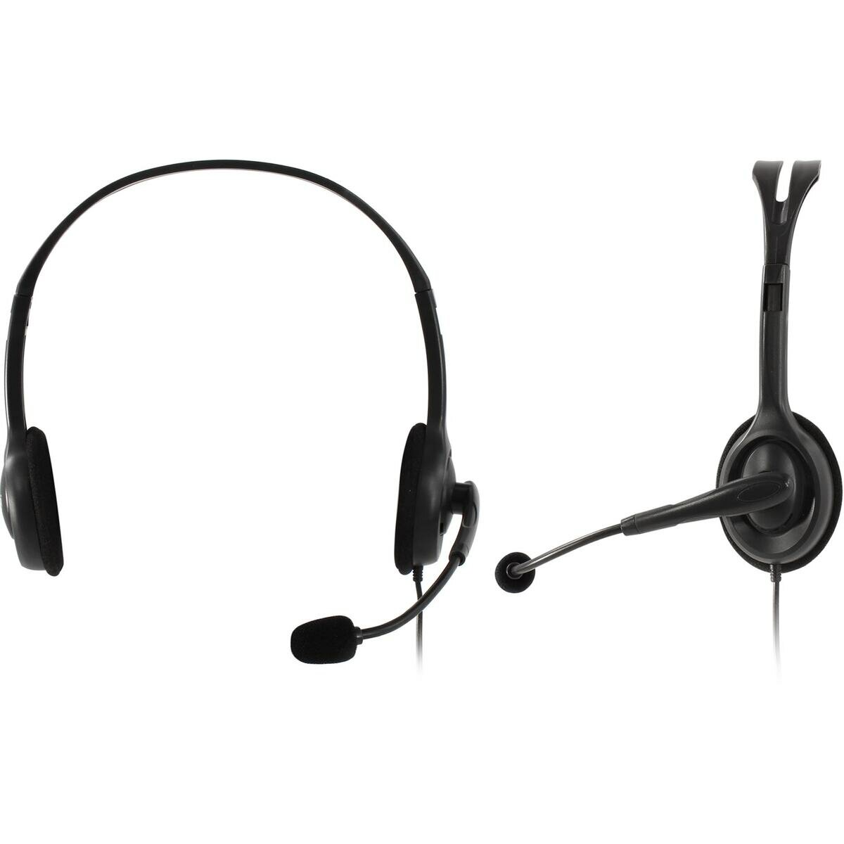 Logitech Stereo Headset H110 (наушники с микрофоном) <981-000472>