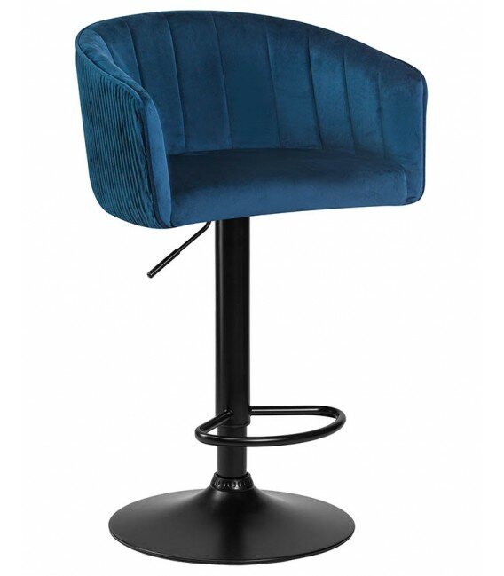 Стул барный DOBRIN DARCY BLACK LM-5025_Black base, синий