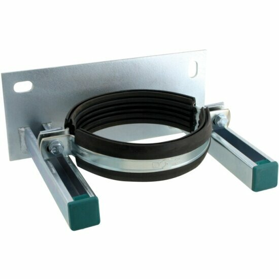 Консоль Walraven BIS, D-210, DN-200, оцинкованная сталь, вкладыш EPDM, чёрный