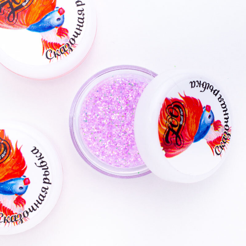 Глиттер с зеркальным блеском Сказочная рыбка Zoo Nail Art №1645, 1 г