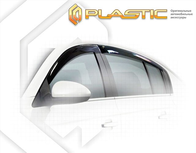 Дефлекторы окон (Classic полупрозрачный) Chevrolet Cruze хэтчбэк 2011 - г. в. СА Пластик (Арт. 2010030307398)