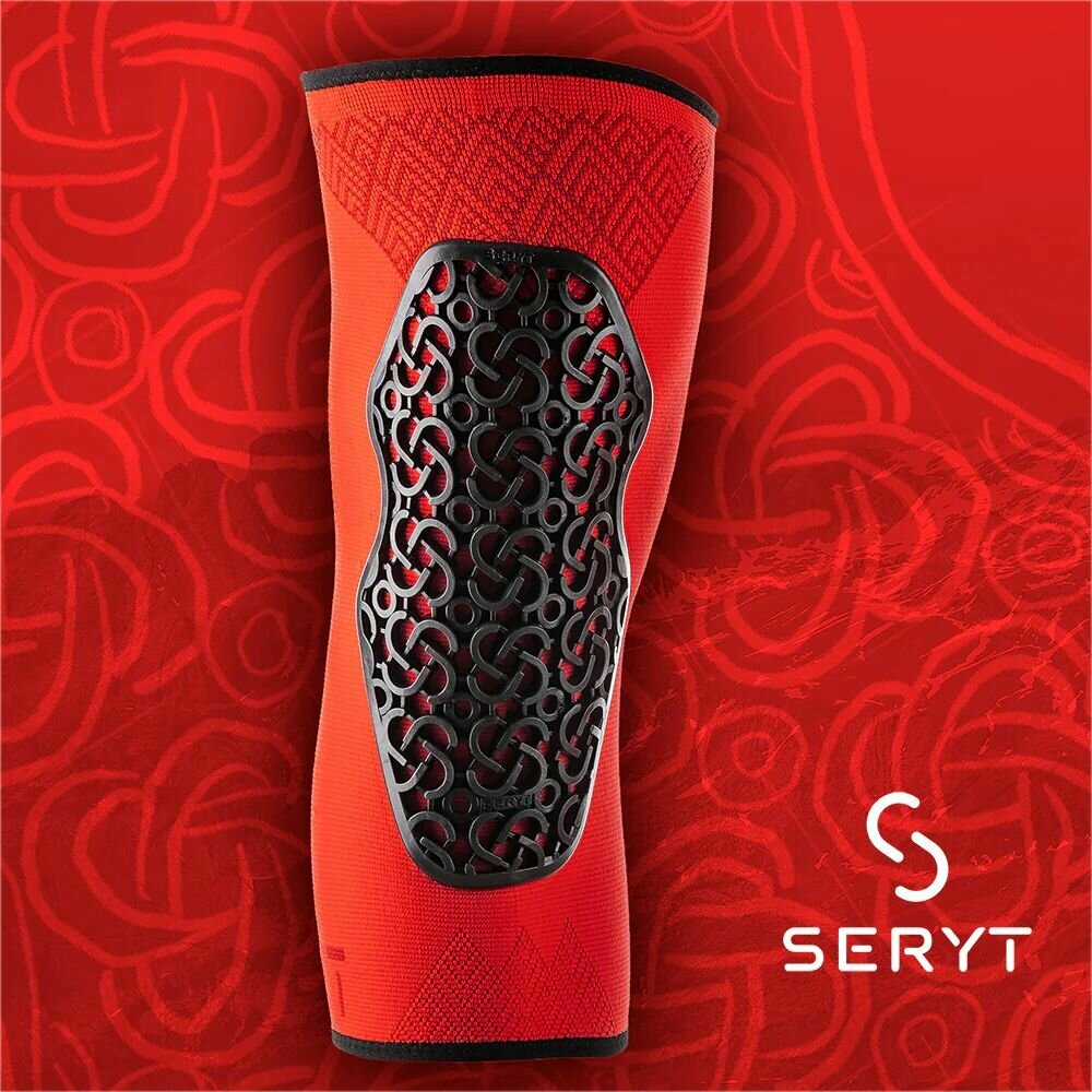 Наколенники спортивные SERYT Alps Red (2 шт) защита коленей для велосипеда, сноуборда, мотоцикла, роликов, самоката, скейтборда, волейбола, танцев и других видов спорта размер L/XL