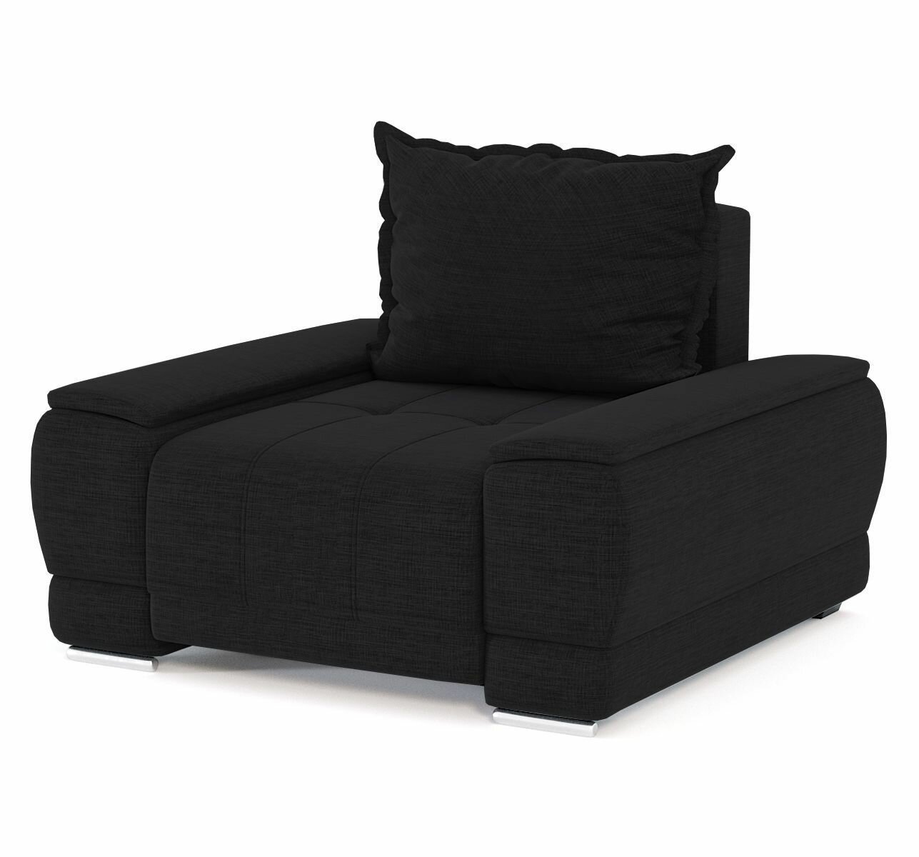 Кресло-кровать раскладное, для взрослых, Nordviks, еврокнижка, рогожка Дрим Блэк