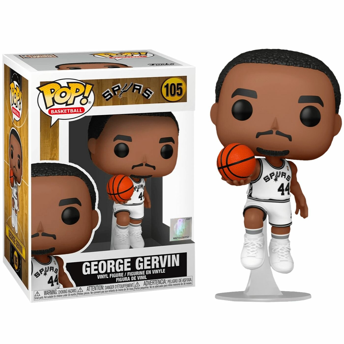 Фигурка Funko POP George Gervin San Antonio Spurs из серии NBA Basketball / Джордж Гервин Сан-Антонио Спёрс из серии НБА Баскетбол Фанко ПОП