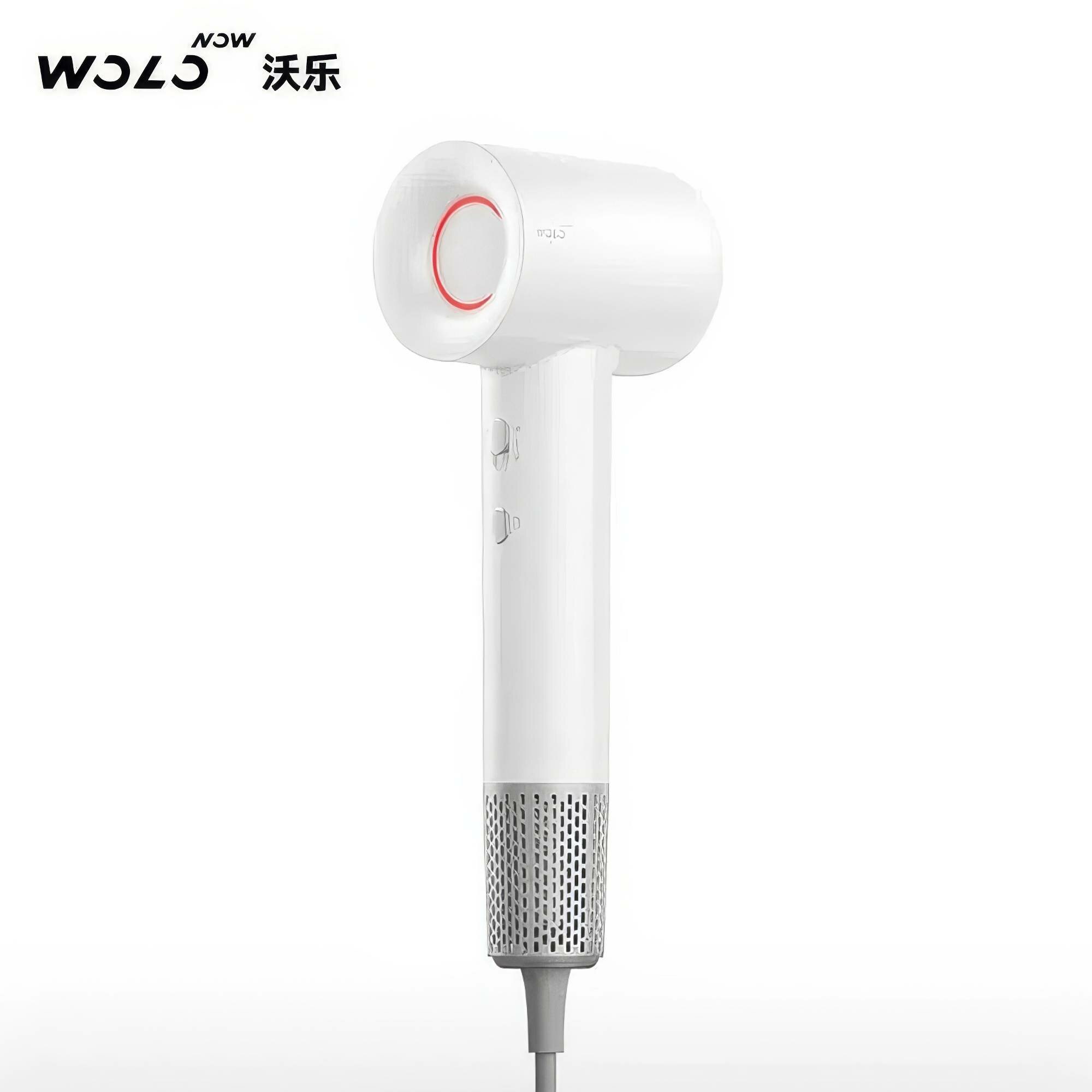 Фен Xiaomi WOLONOW 1500W - белый фен для волос с ионизацией