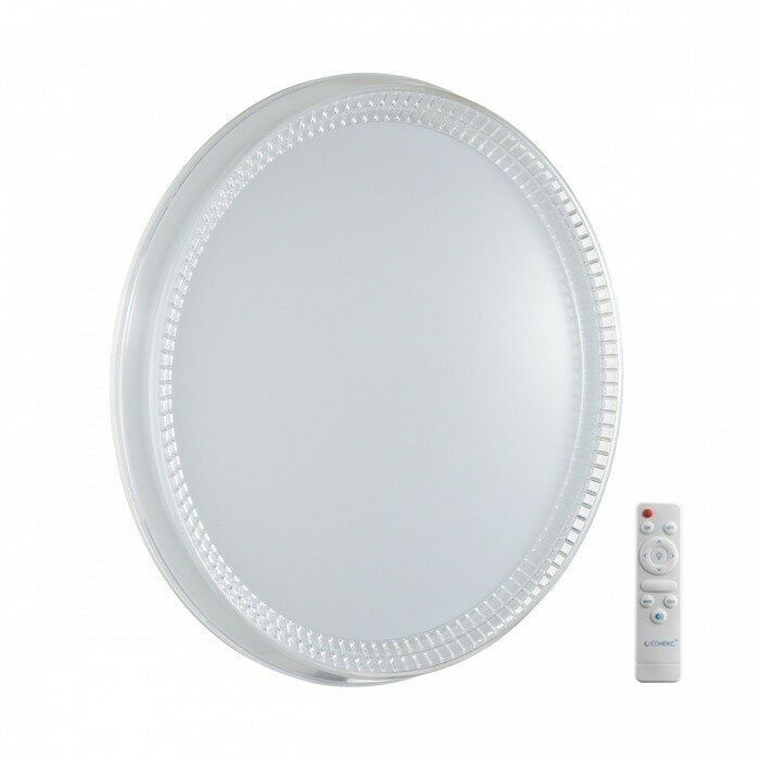 Настенно-потолочный светильник Сонекс COLOR SN 146 7643/EL LED 70Вт 3000-6000К D505 IP43 пульт ДУ Белый