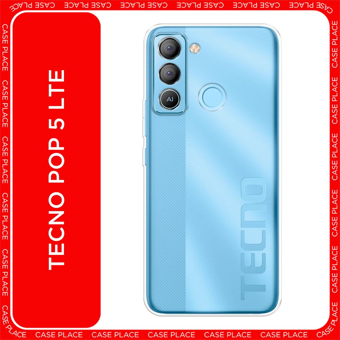 Чехол на Tecno POP 5 LTE / Техно Поп 5 ЛТЕ прозрачный