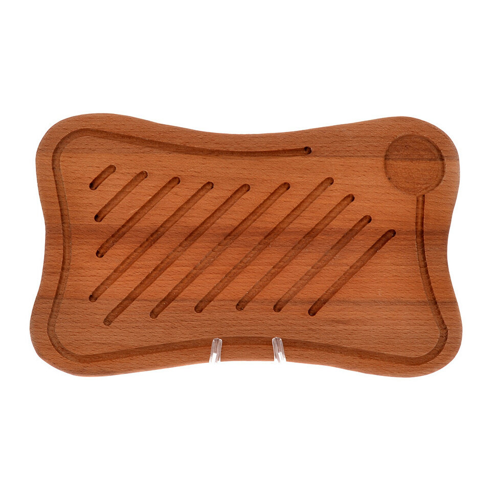 Доска для разделки и сервировки из ценных пород дерева (Бук) 320х200х16 мм. 1 шт, GRAZIA Россия