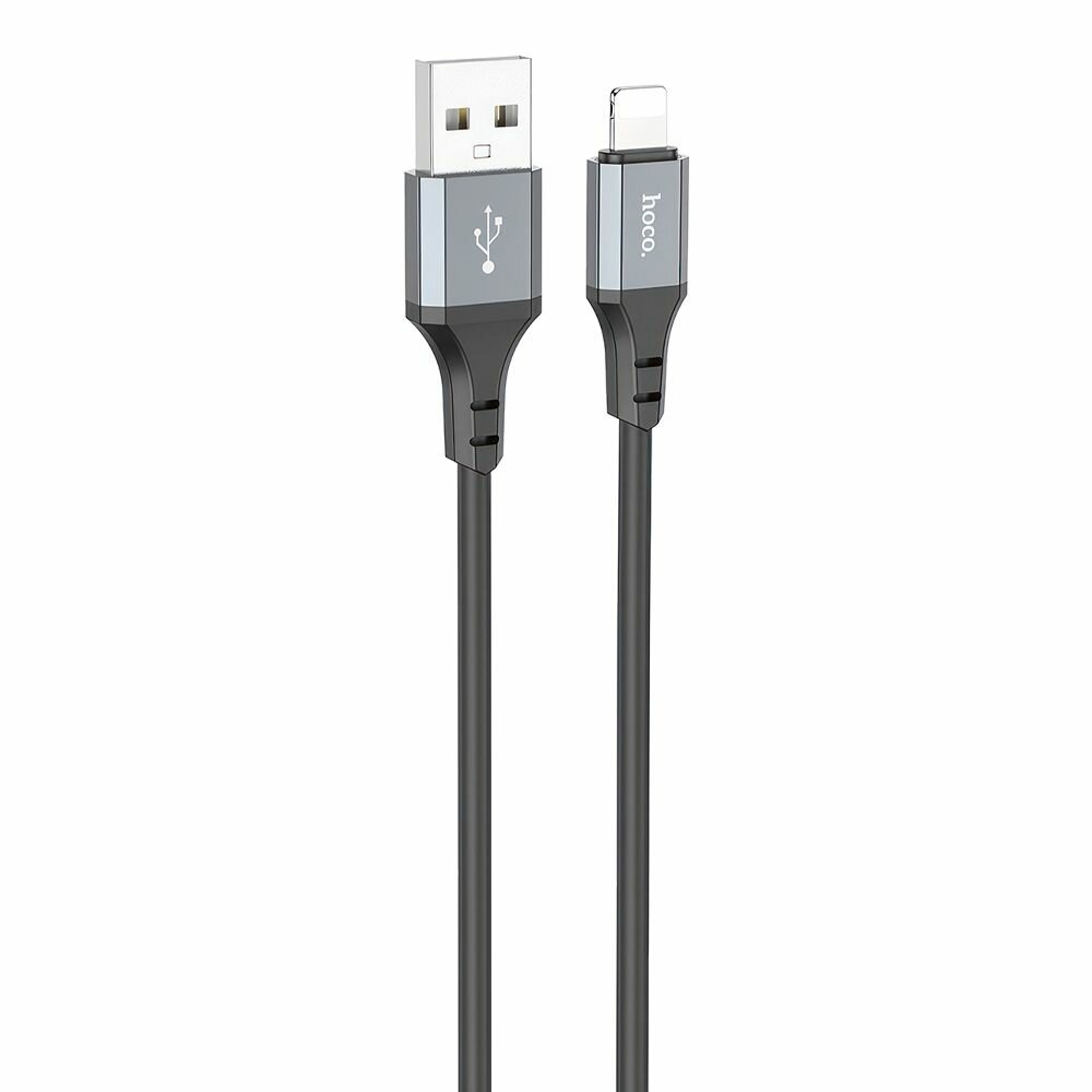USB кабель HOCO X92 Honest Lightning 8-pin, 2.4А, 3м, силикон (черный)