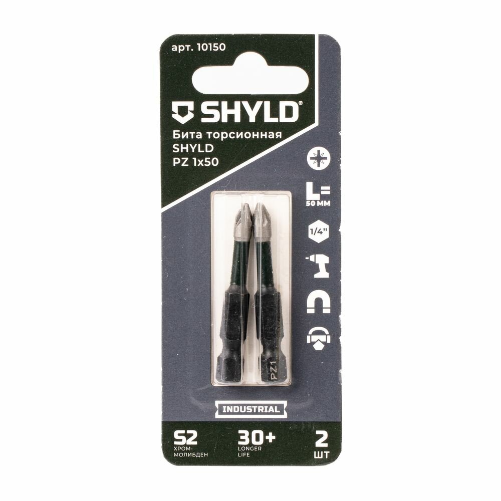 Бита SHYLD торсионная PZ1х50 (2шт.)(10150)