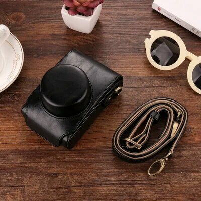 Чехол из искусственной кожи для цифровых камер черный