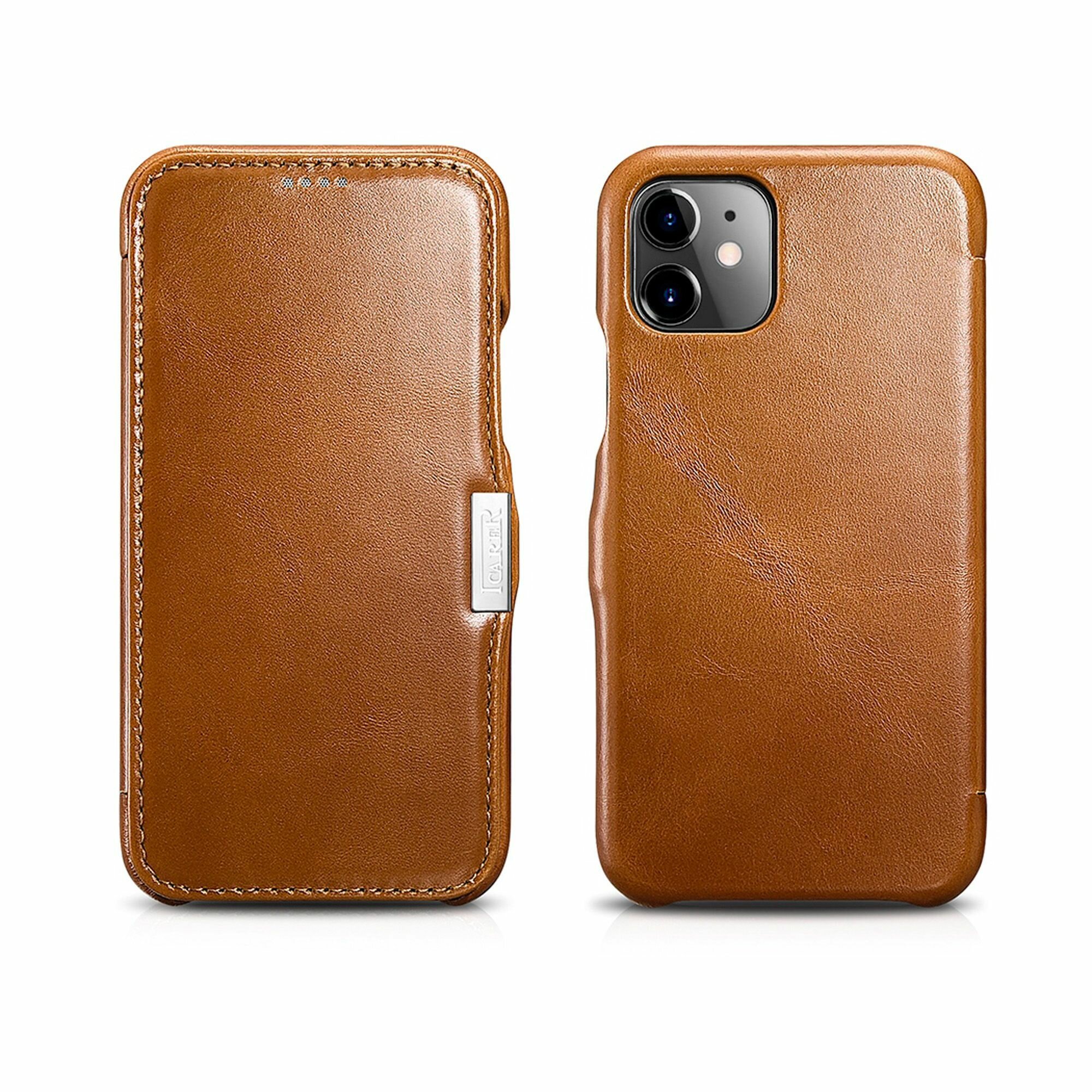 Кожаный чехол книжка iCarer Vintage Series для iPhone 11 Pro Max
