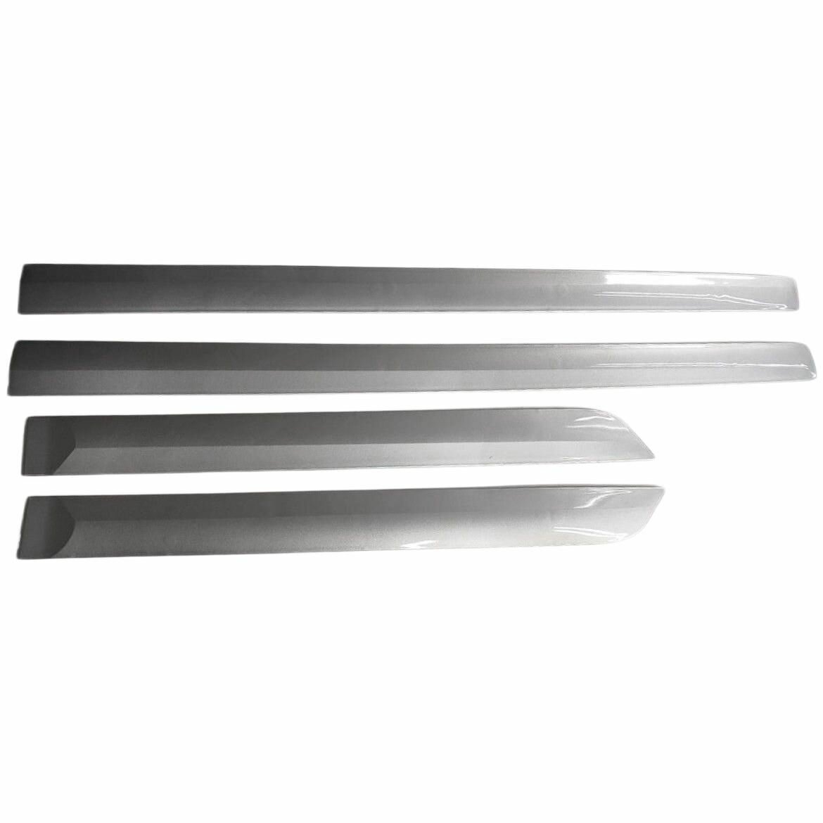 Молдинги дверей (4 шт) Лада: Калина-1, Калина-2, Гранта, Гранта Фл, Датсун: Он-До, Ми-До (цвет:691 платина) / ТюнАвто