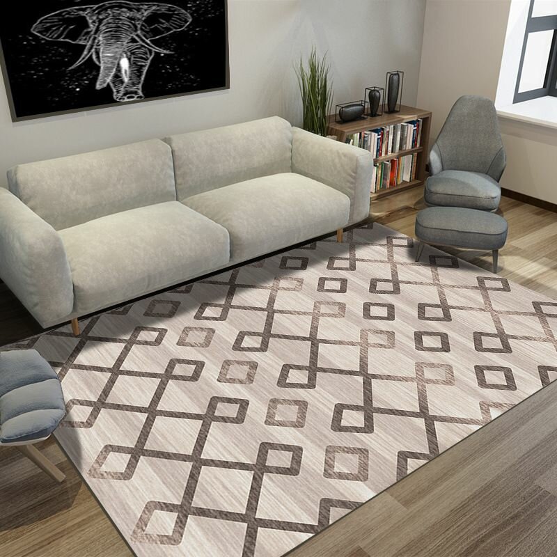 Ковролин, прямоугольный напольный коврик, окрашенная в 3D геометрию 180x260cm, 1 шт.