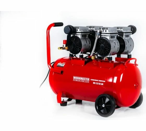 Компрессор воздушный (300 л/мин, 50л, безмасляный, 2л. с, 8 бар) WC-25/50БМ Workmaster, шт Workmaster