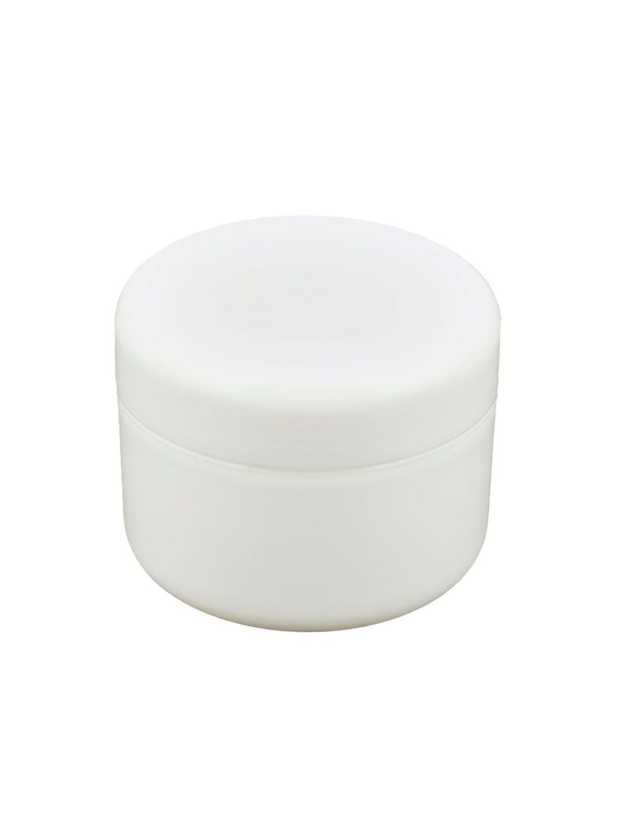 Набор баночек для геля с крышкой 50 гр. белая пластиковая под крем и гель для наращивания ногтей 10 штук