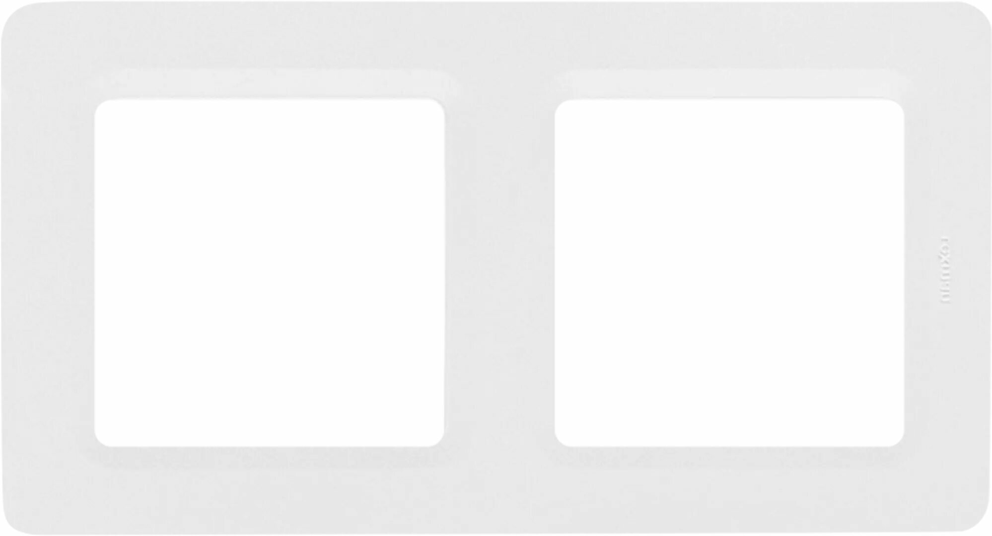 Рамка для розеток и выключателей Lexman Lilian Modern 2 поста цвет белый