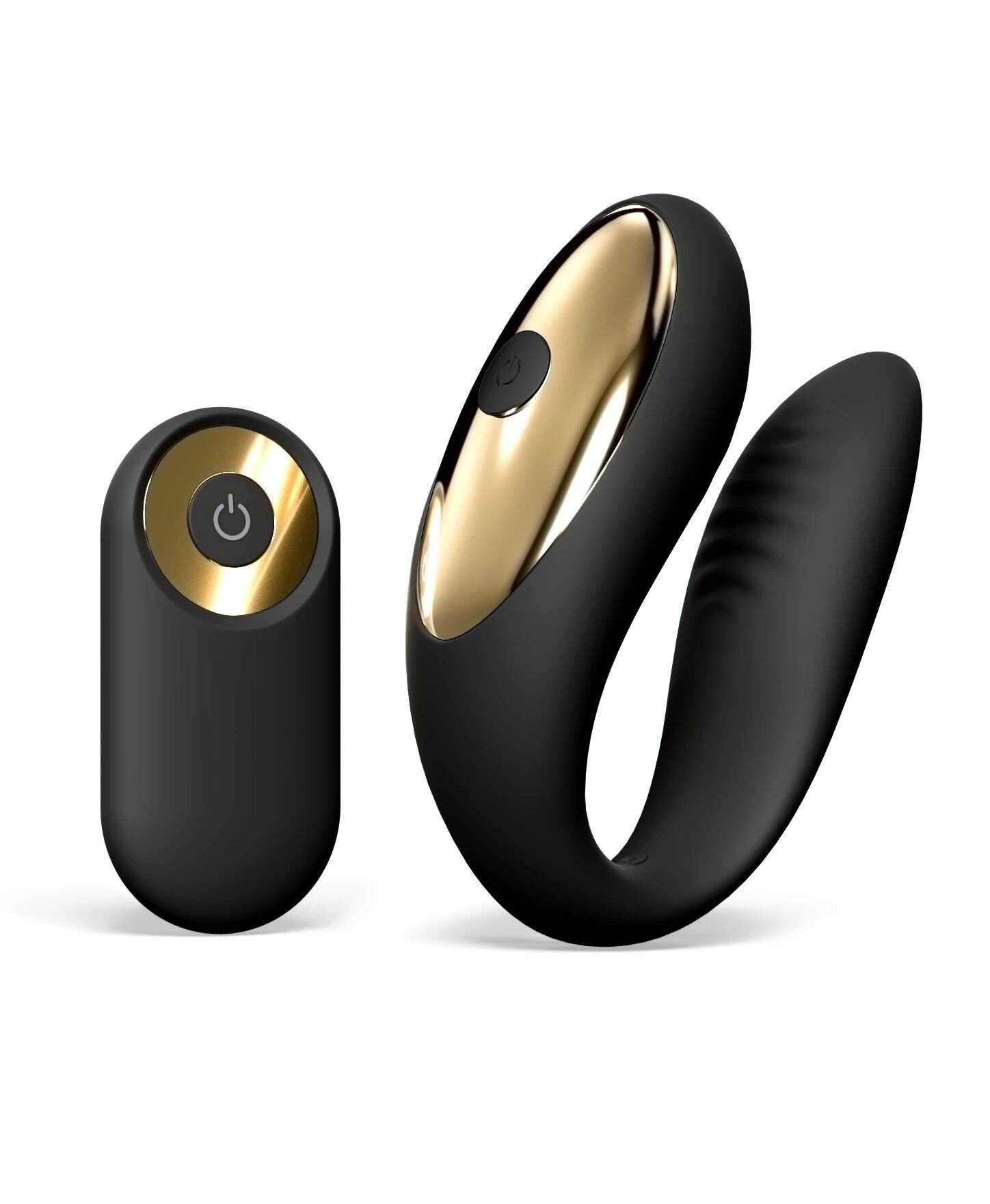 Dorcel Черный вибратор для пар Perfect Lover с пультом ДУ Для двоих