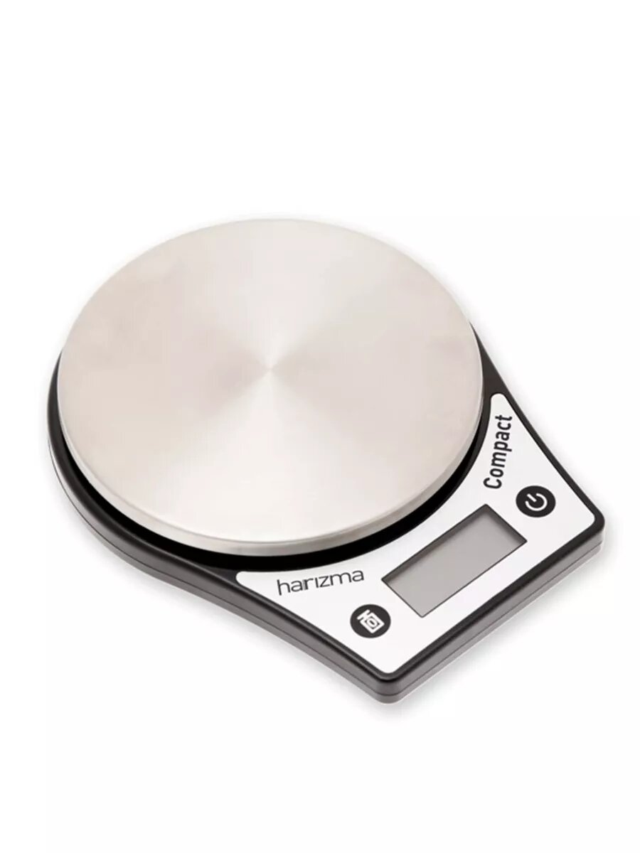 Электронные весы Harizma "Compact", IP53, нержавеющая сталь, ЖК-дисплей