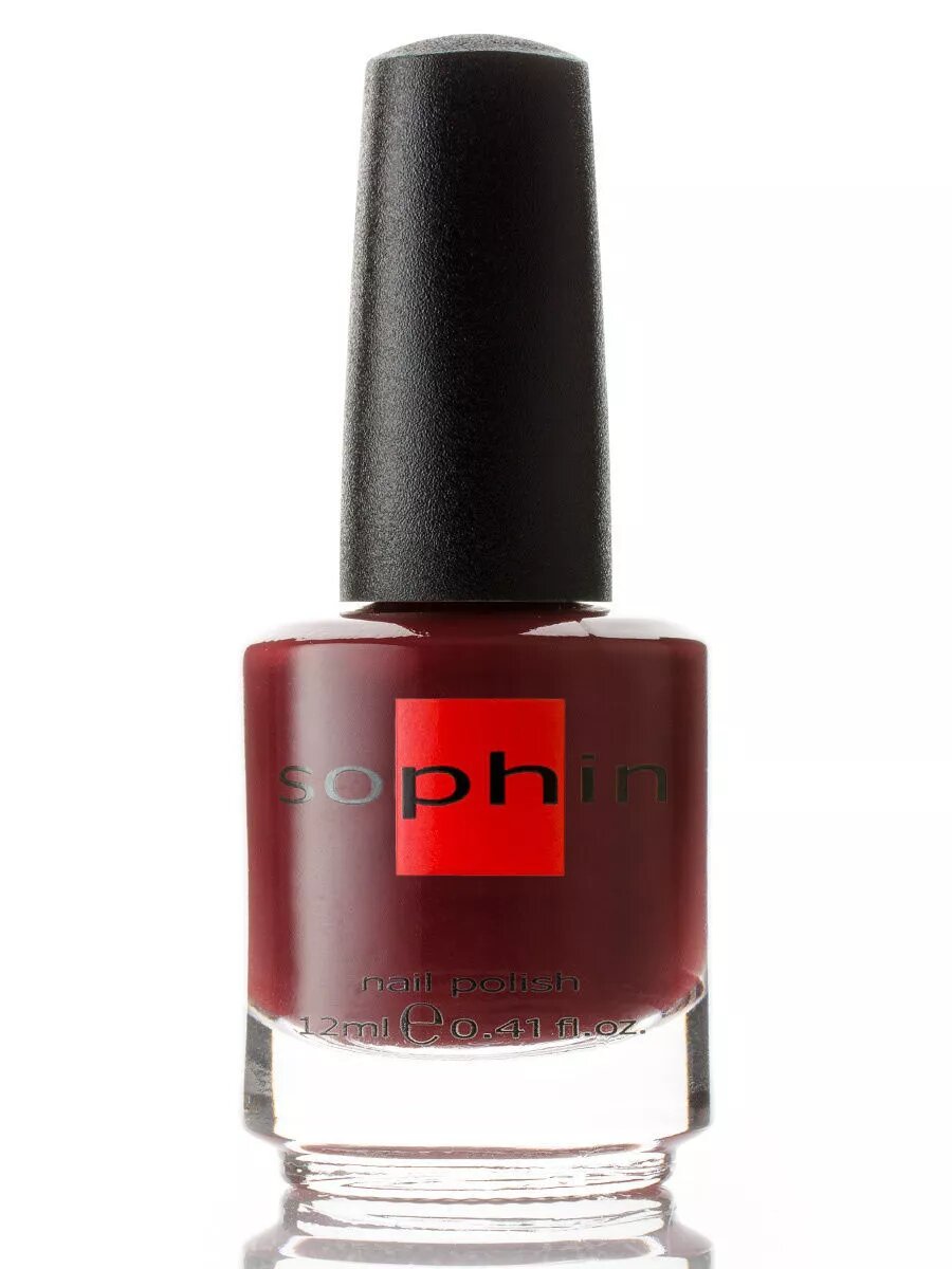 Лак для ногтей Sophin №28, для маникюра и педикюра, алый, 12мл