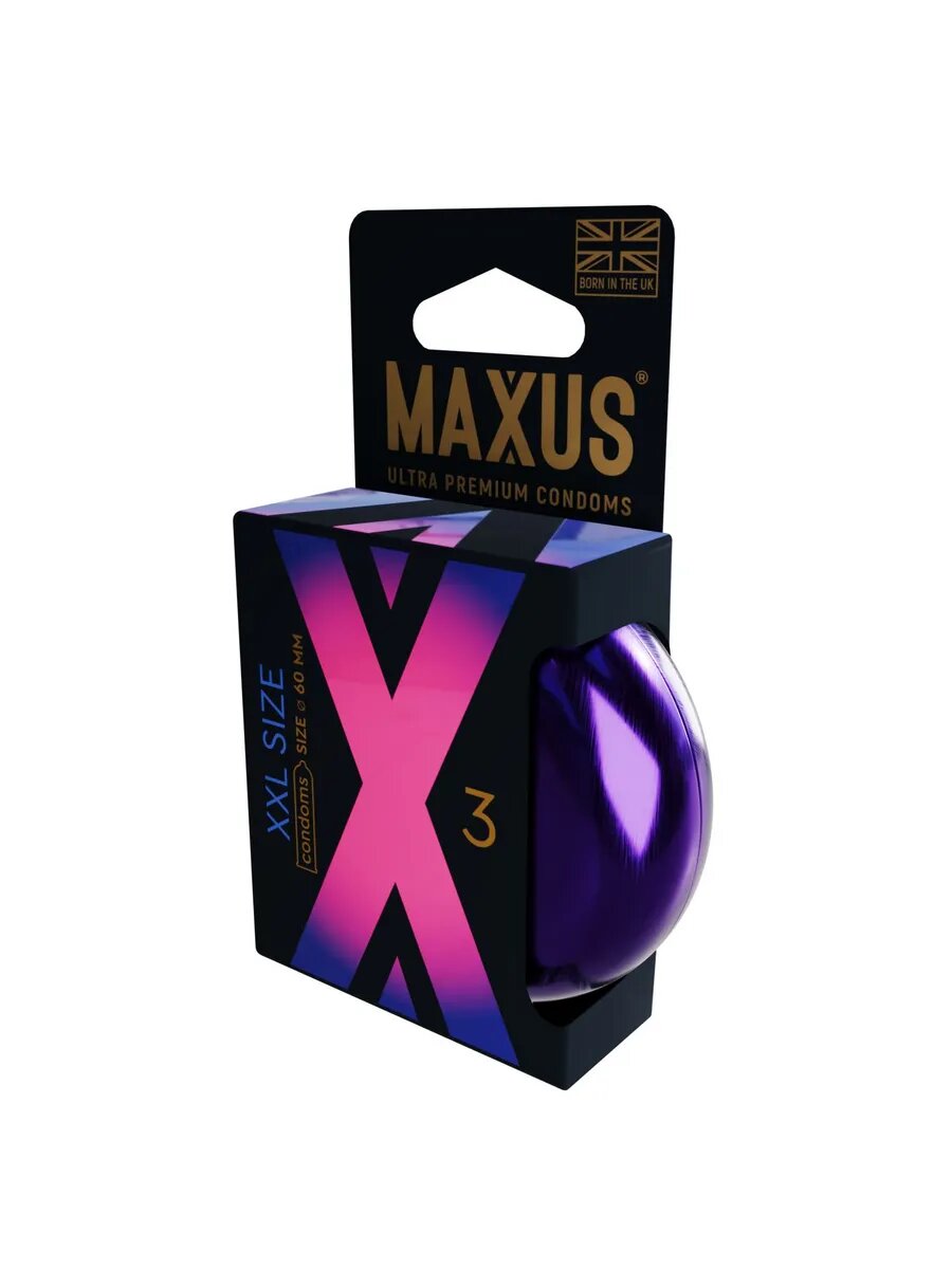 Презервативы Maxus XXL увеличенного размера 3 шт