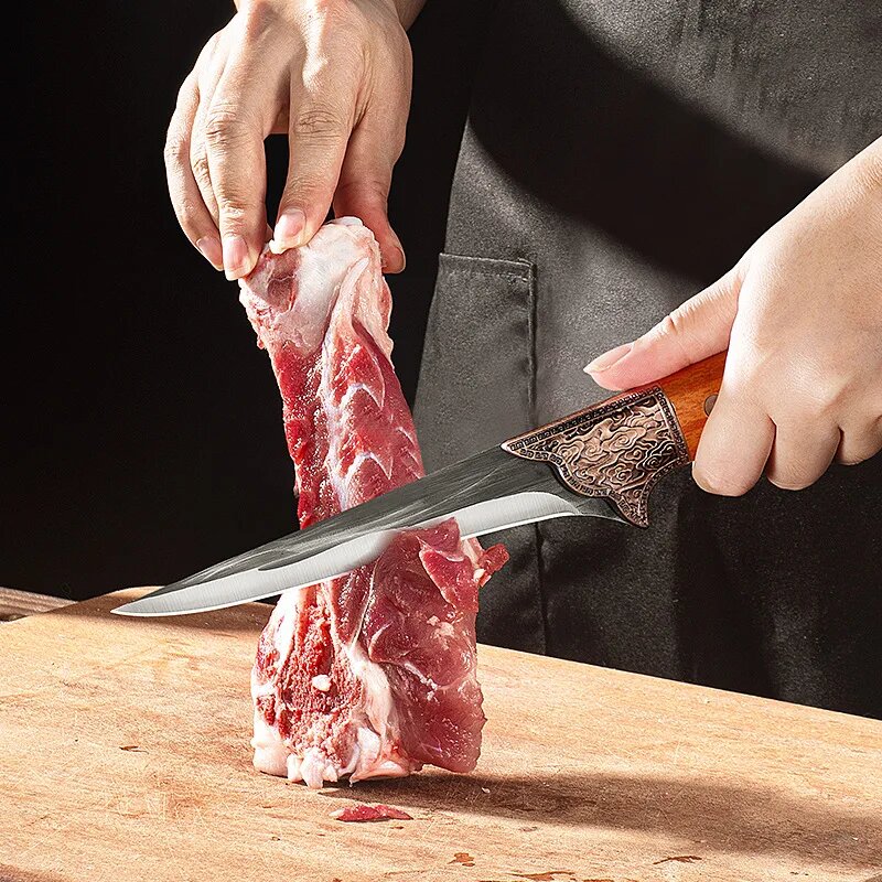 Кованый обвалочный нож из нержавеющей стали