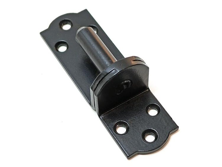 Опора петли НОЭЗ1-120, универсальная сторона установки, сталь 2 мм, черный матовый