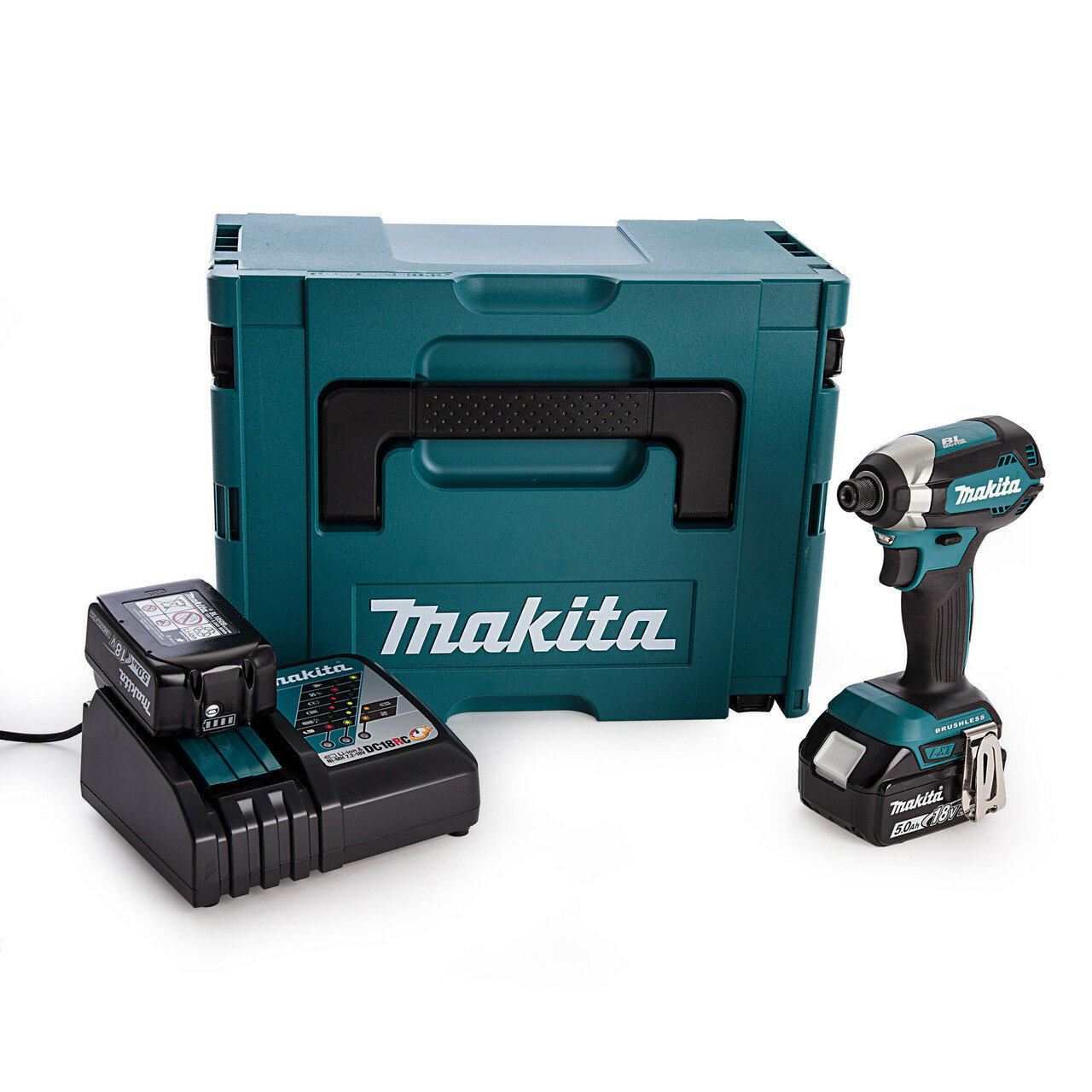 Аккумуляторный ударный винтовёрт Makita DTD153RTJ (18V, 2 x 5.0Ah, Li-Ion, Makpac 2) 170Нм