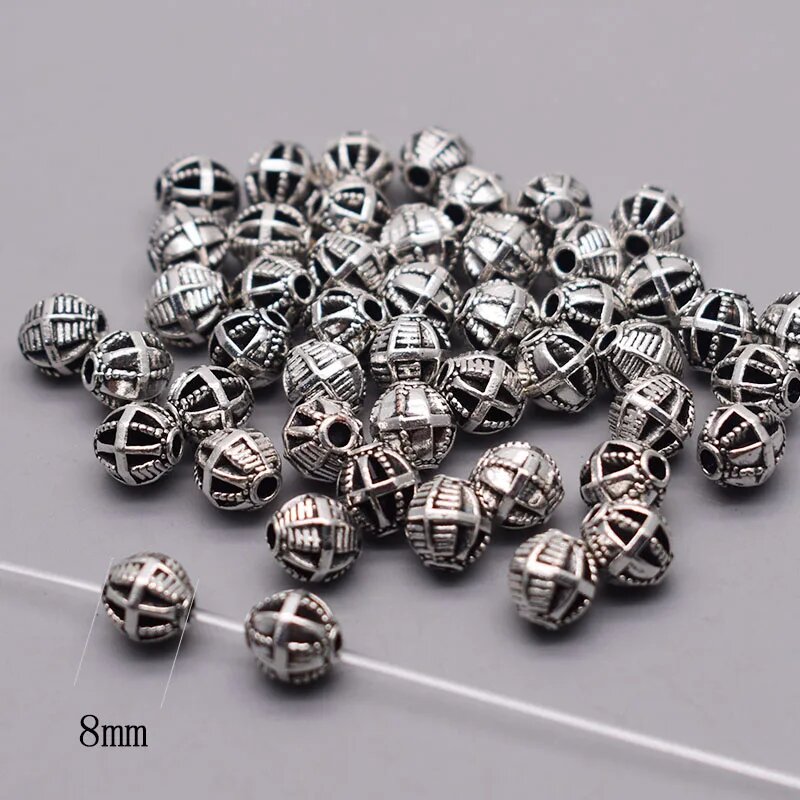 Бусины-разделители YanQi античное серебро 20/50 шт. xk8 -20pcs